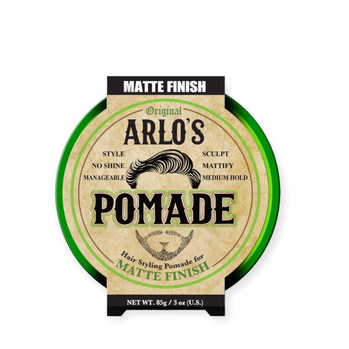 Pomade Matte Finish 85 G ARLO’S® CERA – Aqua Beauty Store